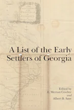 A List of the Early Settlers of Georgia